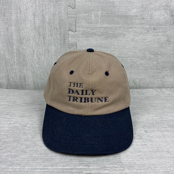 Accessories | Vintage The Daily Tribune Hat Cap Strap Back Canvas News ...